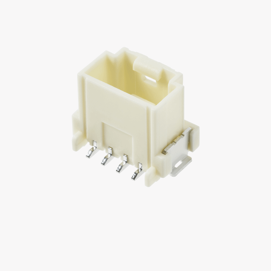 020 Small Blistering Less 4Pin Male Connector Vertical Natural SMT type ...