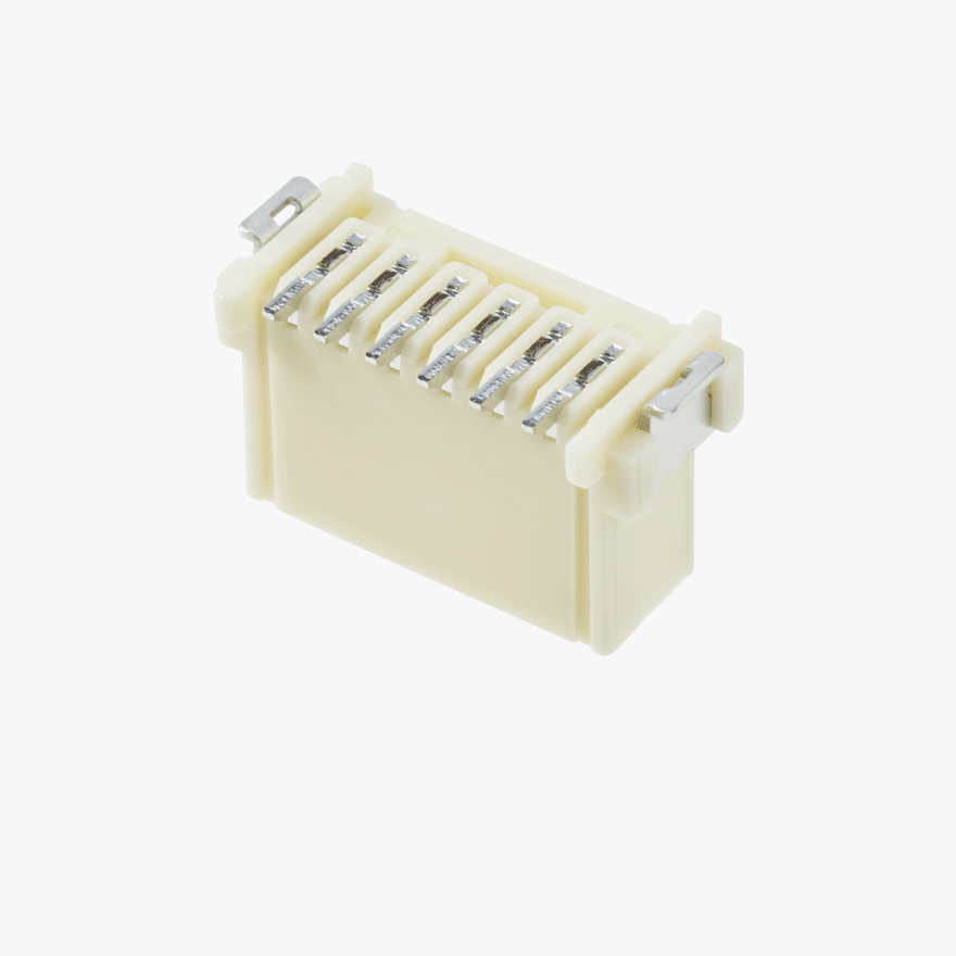 020 Small Blistering Less 6Pin Male Connector Vertical Natural SMT type ...