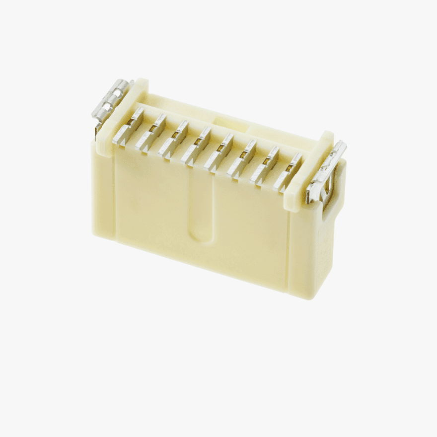 020 Double Lock 8Pin Male Connector Vertical Natural SMT type AU ...