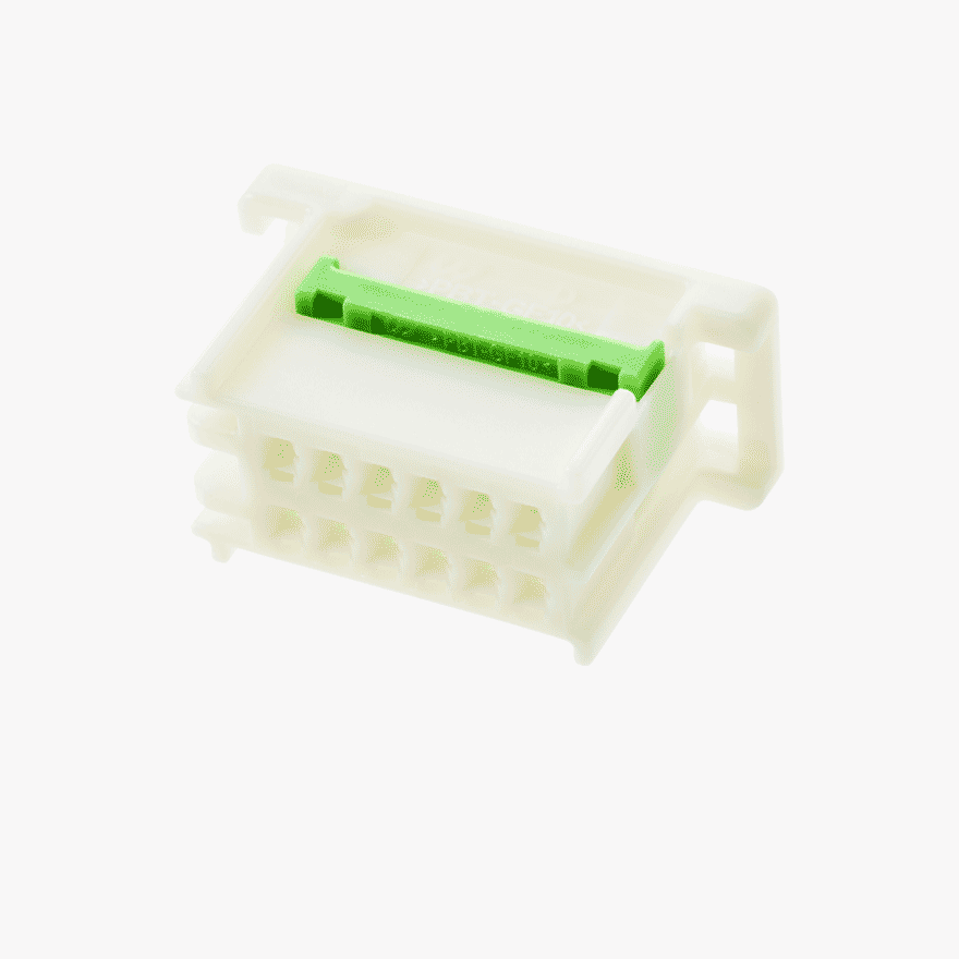 020 Double Lock 12Pin Female Connector Natural - UJU ELECTRONICS