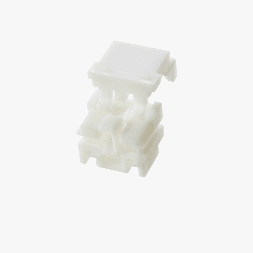 PCB Slot 2Pin Female Connector Vertical Natural - UJU ELECTRONICS