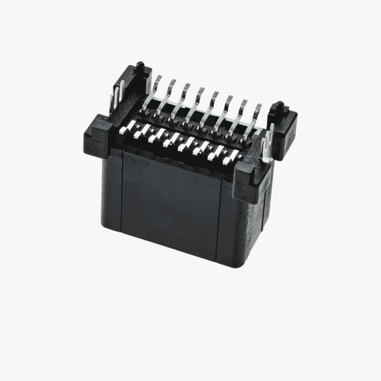 025 II 16Pin Male Connector Vertical Black SMT type - UJU ELECTRONICS