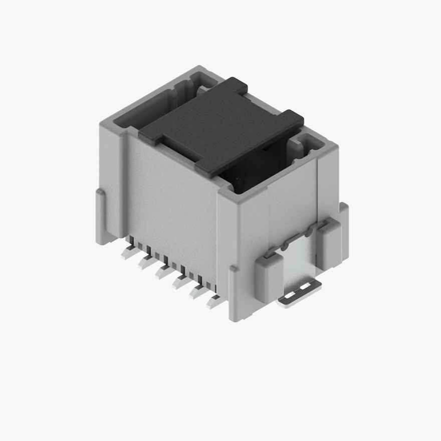 020 Double Lock & CPA Two Row 11Pin Male Connector Vertical Natural SMT ...