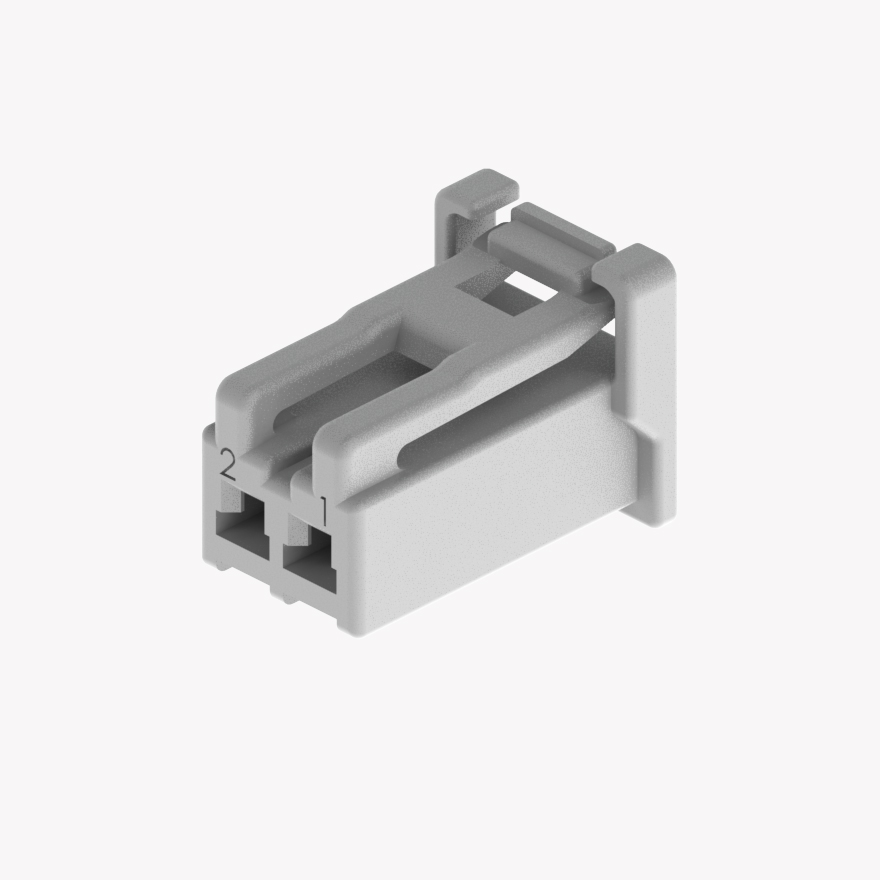 020 Small Blistering Less 2Pin Female Connector Natural - UJU ELECTRONICS