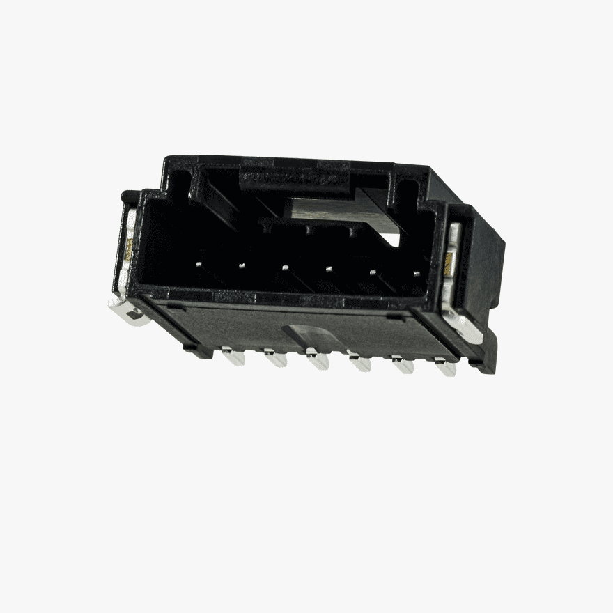 020 Small Blistering Less 6Pin Male Connector Horizontal Black SMT type ...