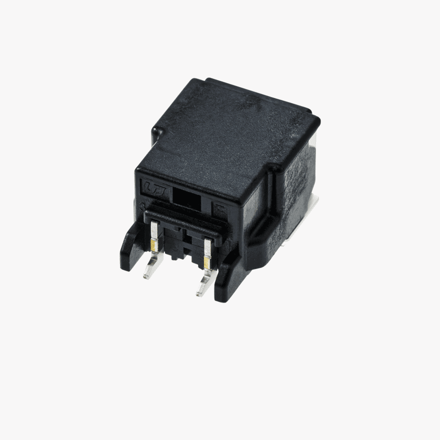 020 Double Lock & CPA 2Pin Male Connector Horizontal Black SMT type ...