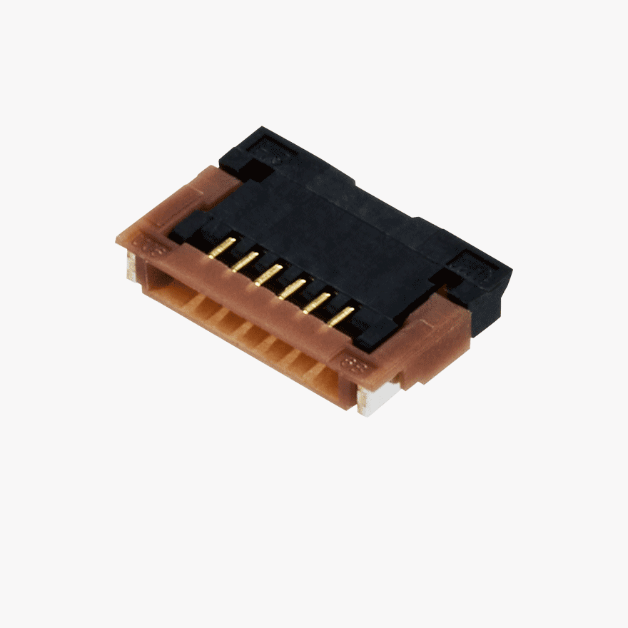 FPC 0.5 Pitch 6Pin 0.9Height Back Flip - UJU ELECTRONICS