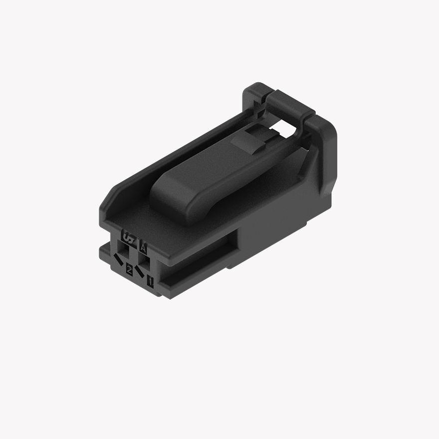 025 2Pin Female Connector Black - UJU ELECTRONICS