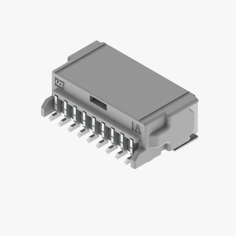020 9Pin Male Connector Horizontal Natural SMT type - UJU ELECTRONICS