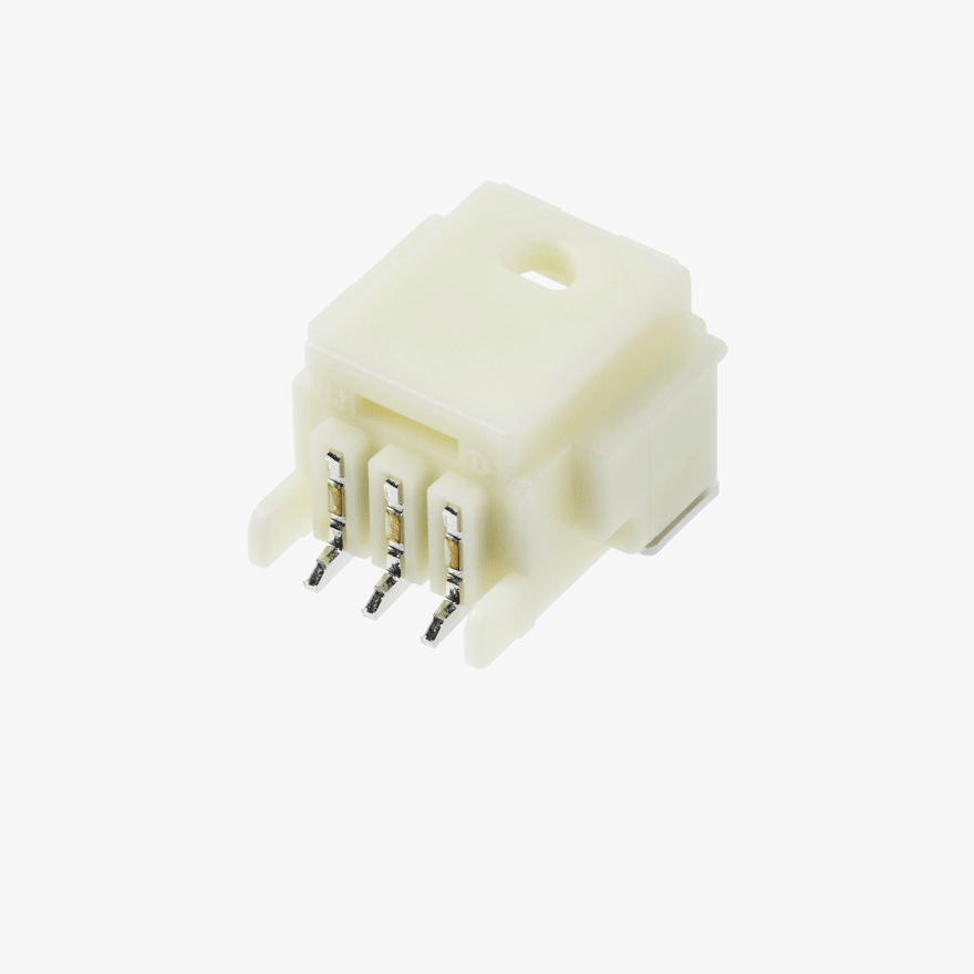 020 Small Blistering Less 3Pin Male Connector Horizontal Natural SMT ...