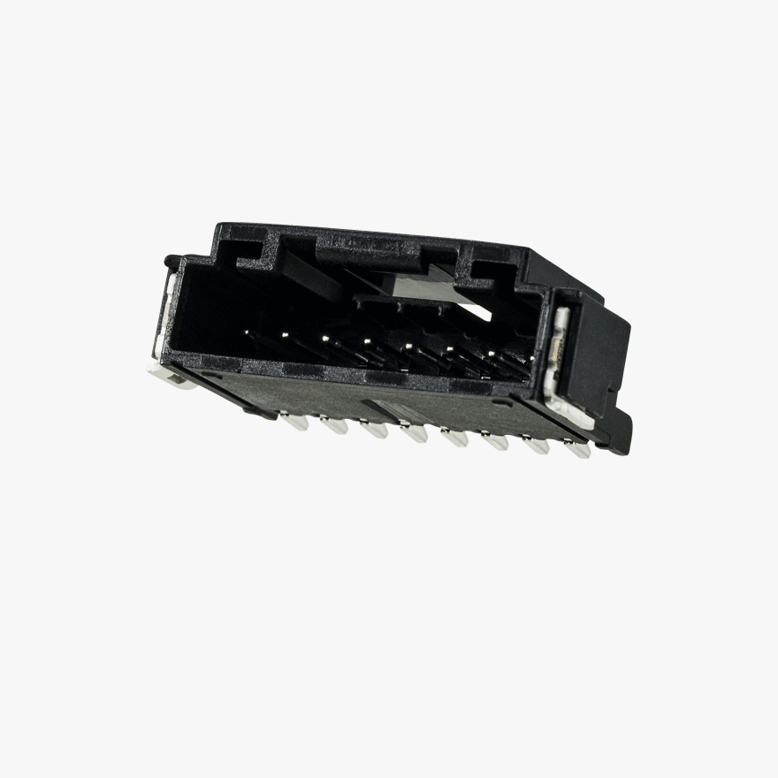 020 Small Blistering Less 8Pin Male Connector Horizontal Black SMT type ...