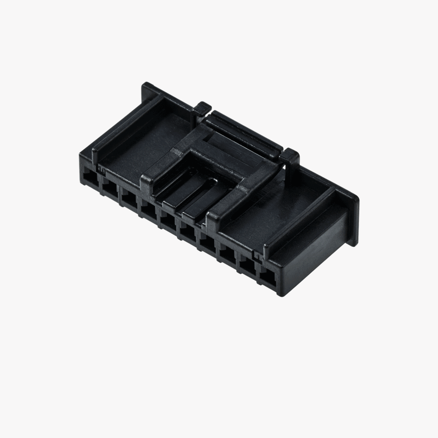 020 Small Blistering Less 10Pin Female Connector Black - UJU ELECTRONICS