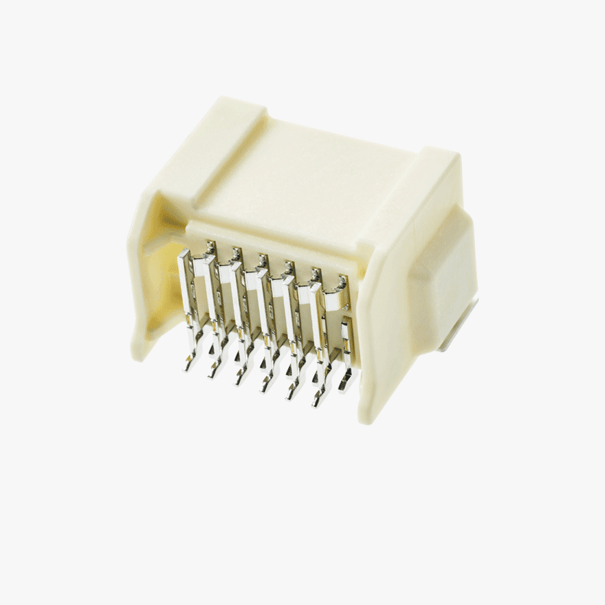 020 Double Lock Two Row 12Pin Male Connector Horizontal Natural SMT ...
