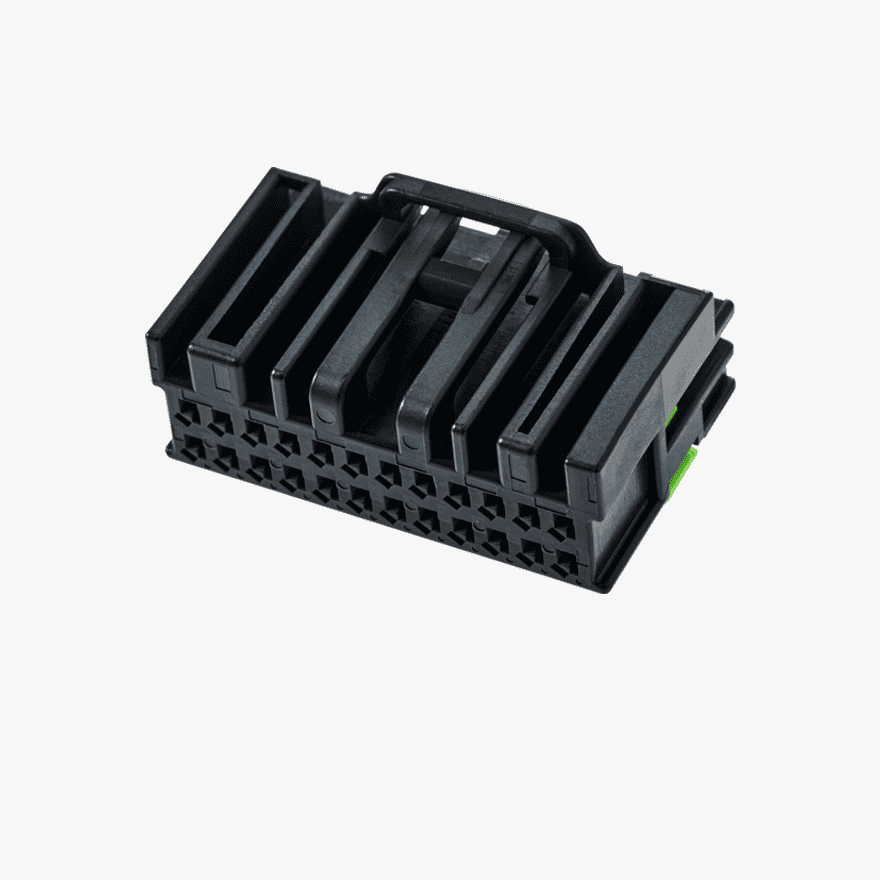 025 Two Row 24Pin Female Connector Black - UJU ELECTRONICS