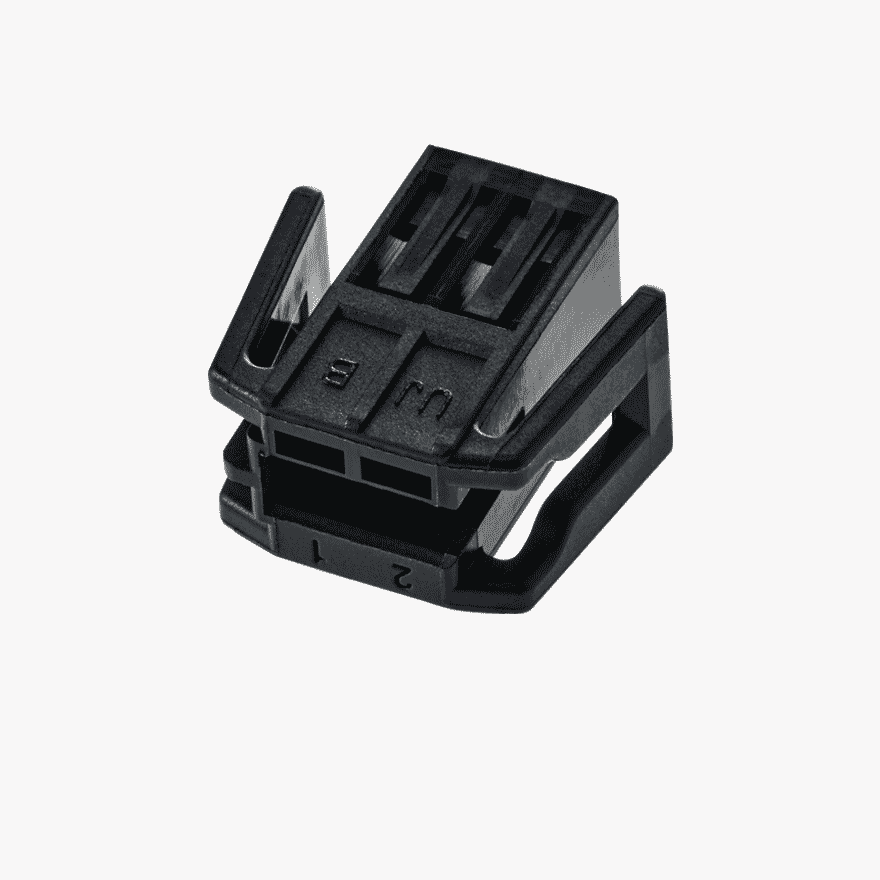 PCB Slot 2Pin Female Connector Black - UJU ELECTRONICS