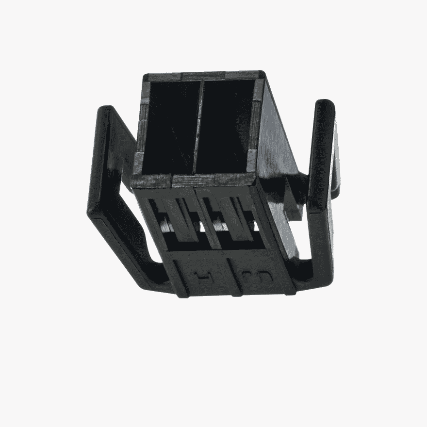 PCB Slot 2Pin Female Connector Black - UJU ELECTRONICS