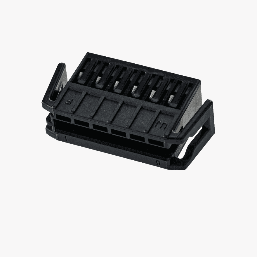PCB Slot 6Pin Female Connector Black - UJU ELECTRONICS