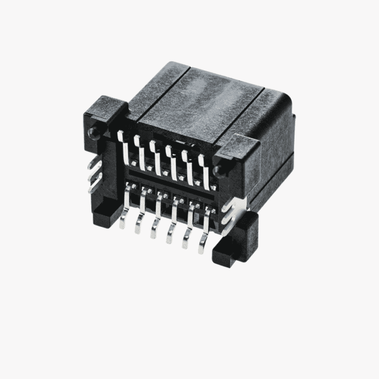 025 II 12Pin Male Connector Vertical Black SMT type - UJU ELECTRONICS