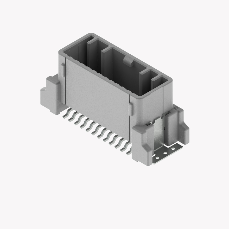 025 Two Row 24Pin Male Connector Vertical Natural SMT type - UJU ELECTRONICS