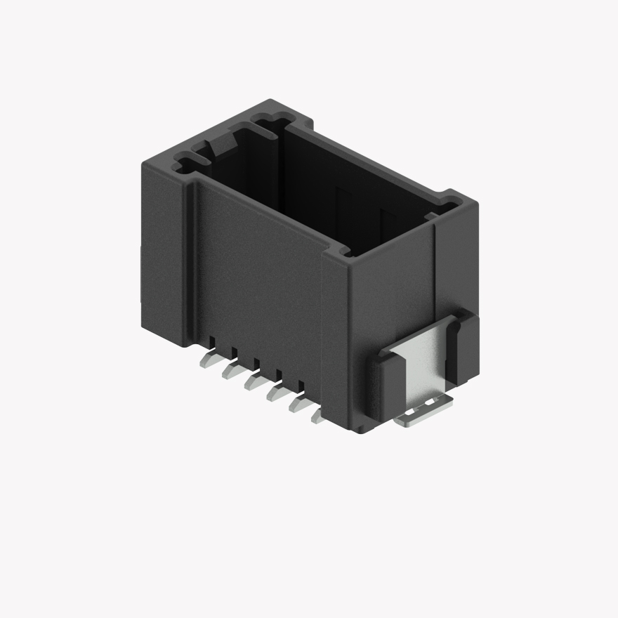 020 Double Lock Two Row 12Pin Male Connector Vertical Natural SMT type ...