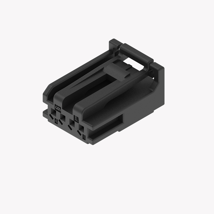 025 8Pin Female Connector Black - UJU ELECTRONICS