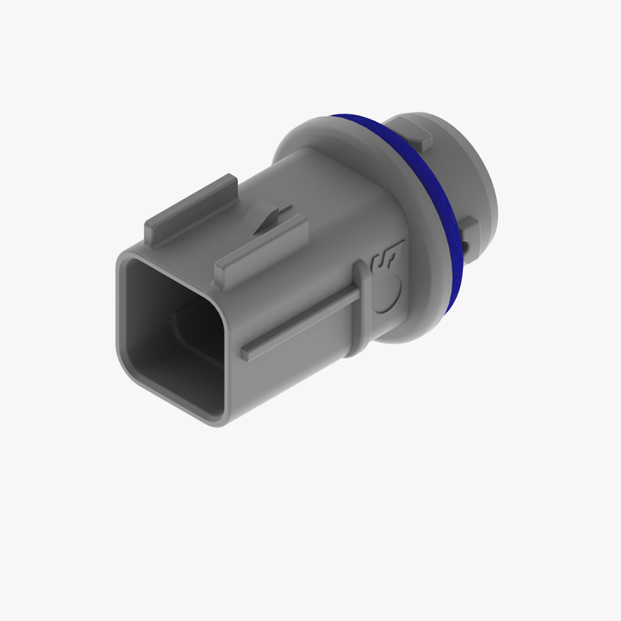 025 6Pin Male Connector Sealed type Gray - UJU ELECTRONICS