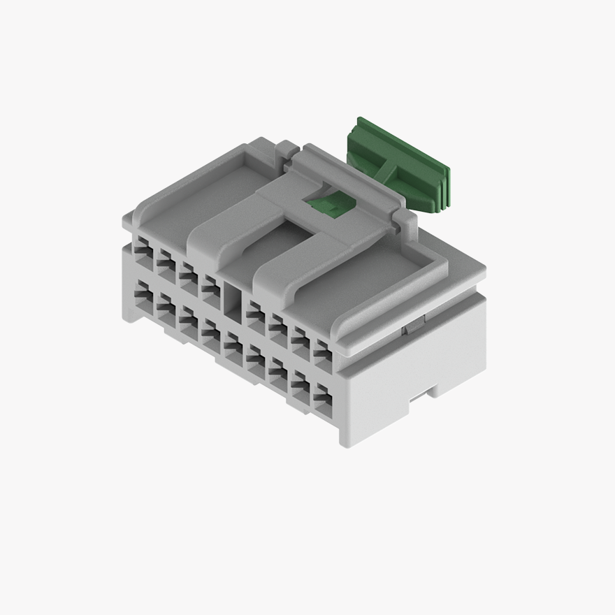 020 Double Lock & CPA Two Row 17Pin Female Connector Natural - UJU ...