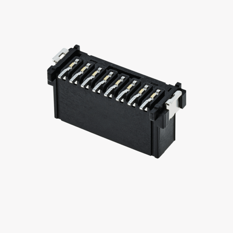 020 Small Blistering Less 8Pin Male Connector Vertical Black SMT type ...