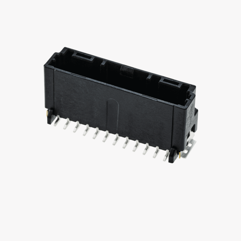 020 Double Lock 12Pin Male Connector Vertical Black SMT type - UJU ...