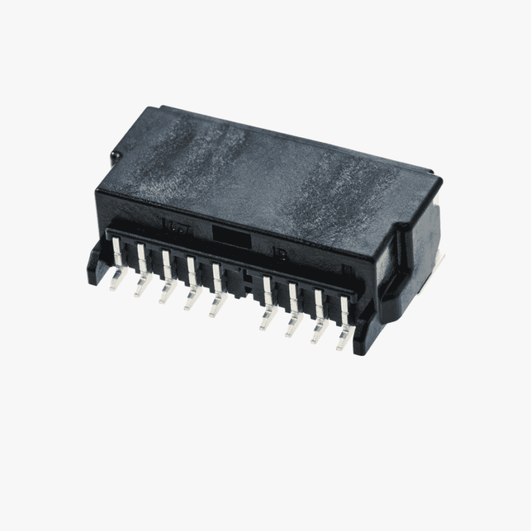 020 Double Lock & CPA 9Pin Male Connector Horizontal Black SMT type ...