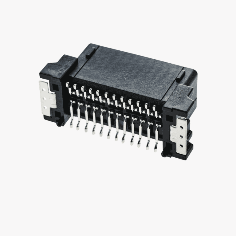 025 Two Row 24Pin Male Connector Vertical Black SMT type - UJU ELECTRONICS