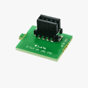 PCB Slot 4Pin Female Connector Vertical Black SMT type - UJU ELECTRONICS