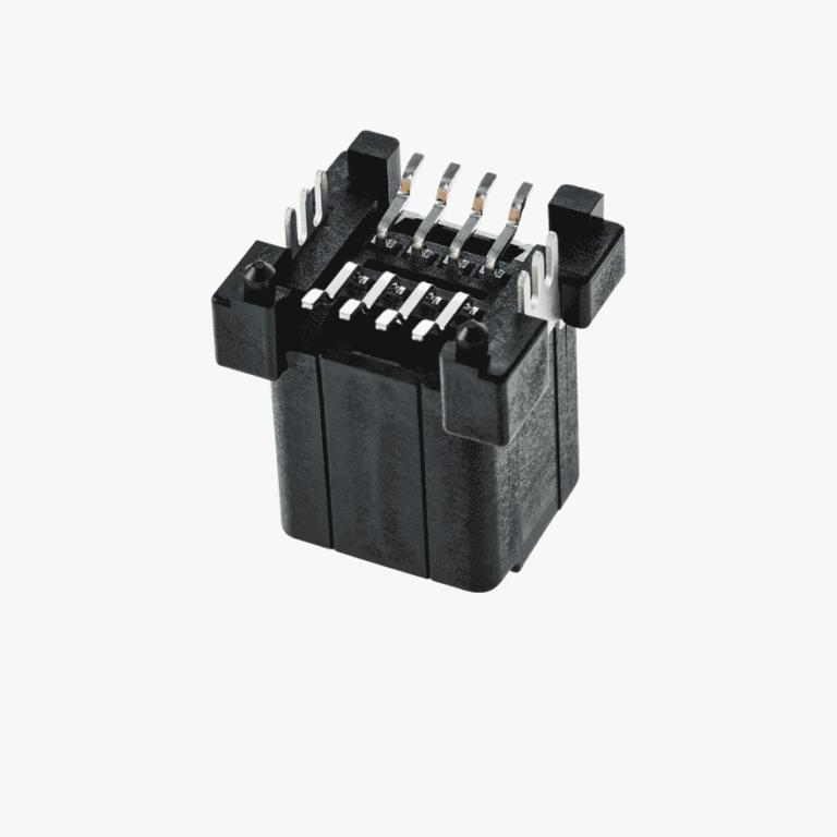 025 II 8Pin Male Connector Vertical Black SMT type - UJU ELECTRONICS