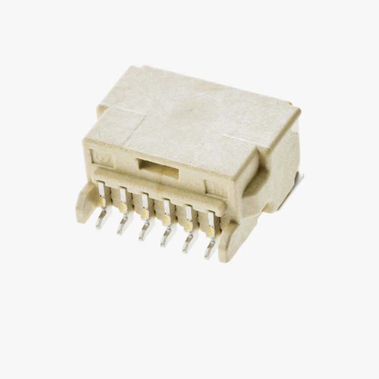 020 6Pin Male Connector Horizontal Natural SMT type - UJU ELECTRONICS